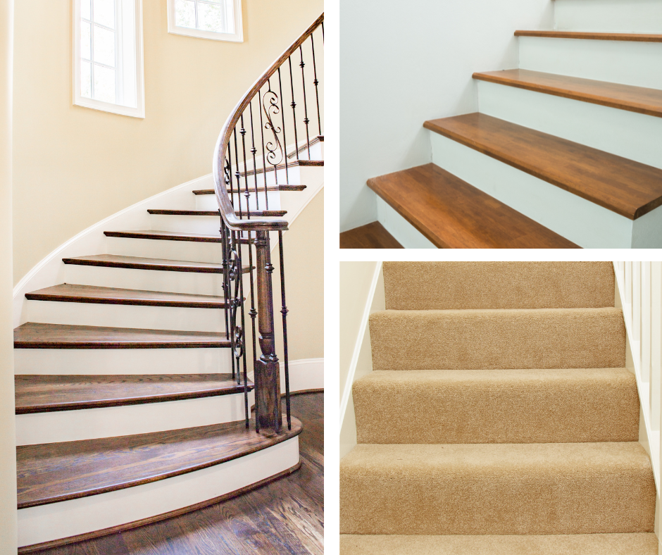 Stair Tread Bullnose Edge STAIR NOSING EDGE UPVC WOOD EFFECT TRIM